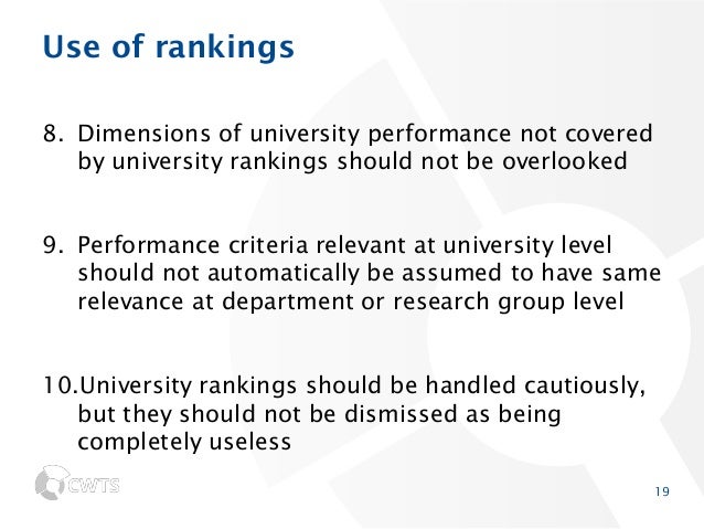 How to design a ranking system: Criteria and opportunities for a comp…