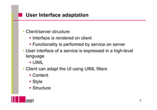 Workshopvin6 User Interface Adaptation | PPT