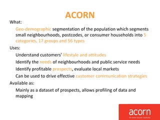 Segmentation tools used in the UK - Vishalakshi Roy | congres ...