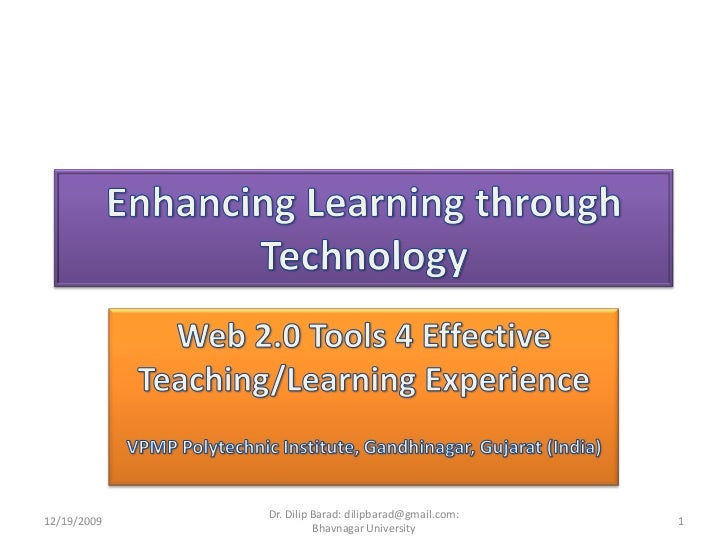 Enhancing Learning Through Technology