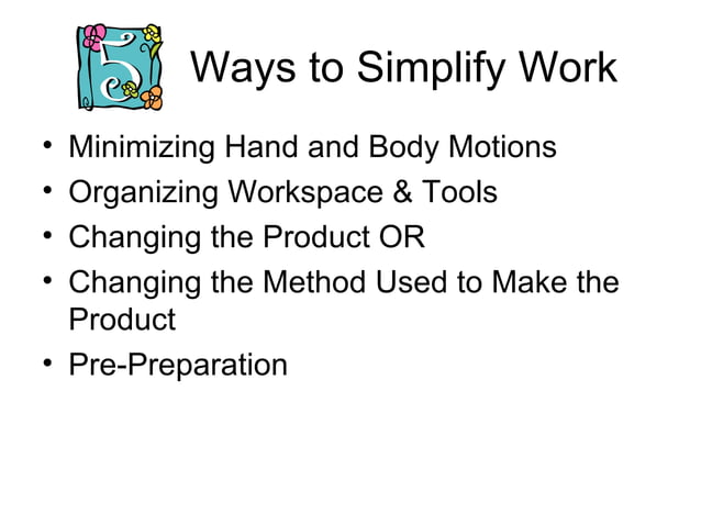 Work simplification | PPT