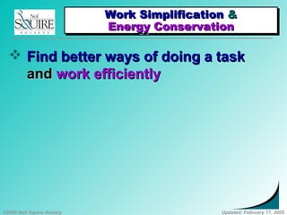 Work simplification (1) | PPT