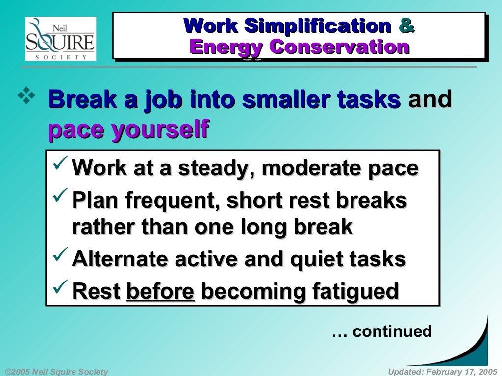 Work simplification (1)