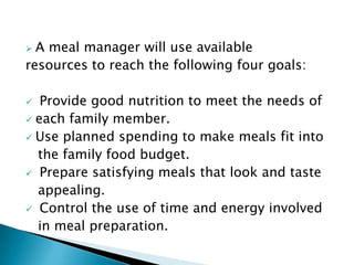 Work simplification in meal preparation | PPTX