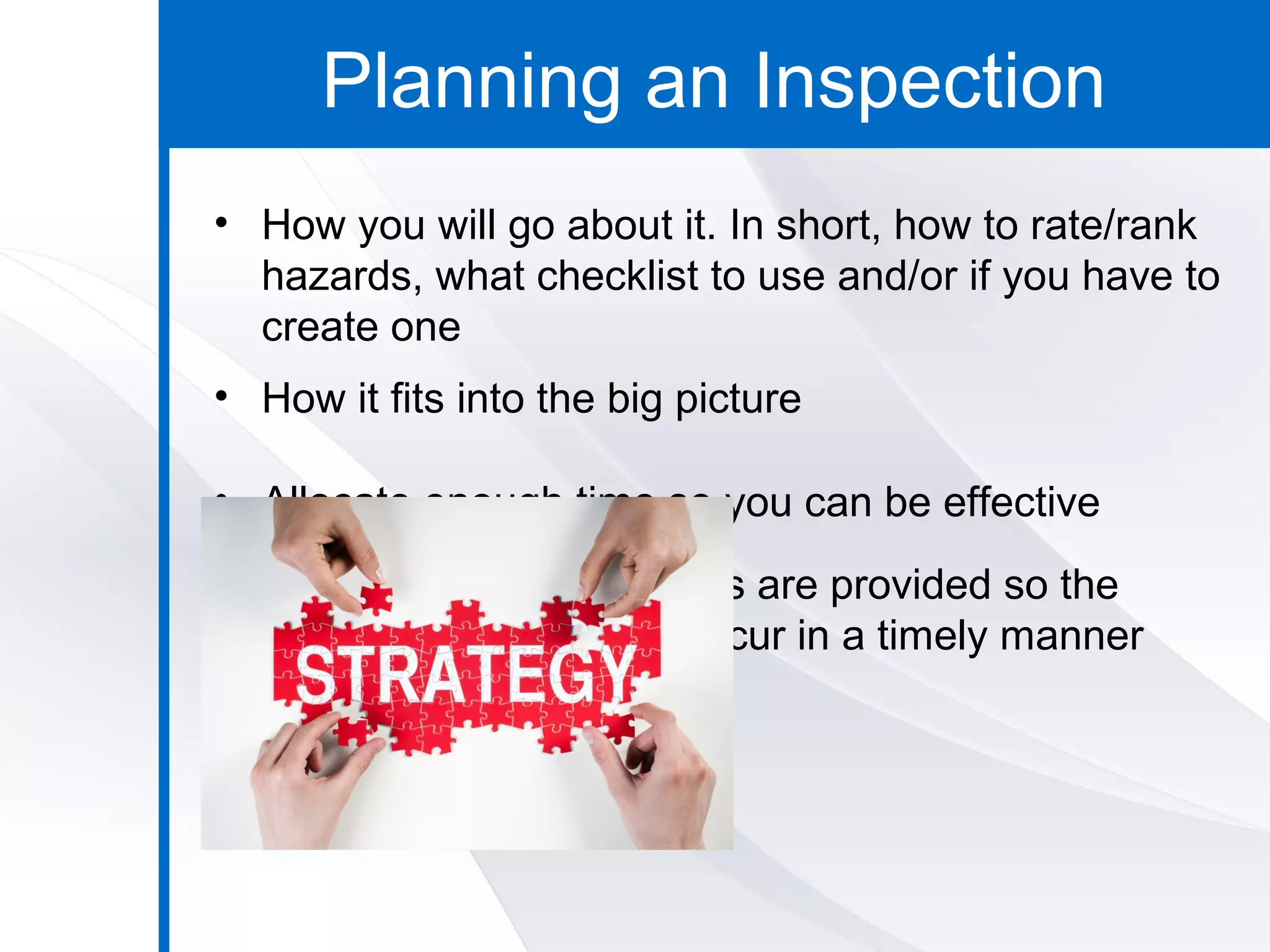 Worksite General Safety Inspections | PPT