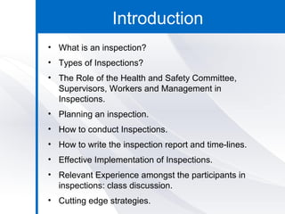 Worksite General Safety Inspections | PPT