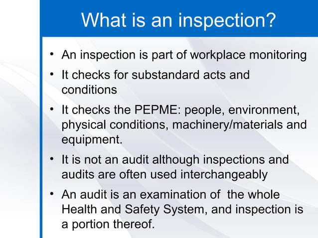 Worksite General Safety Inspections | PPT