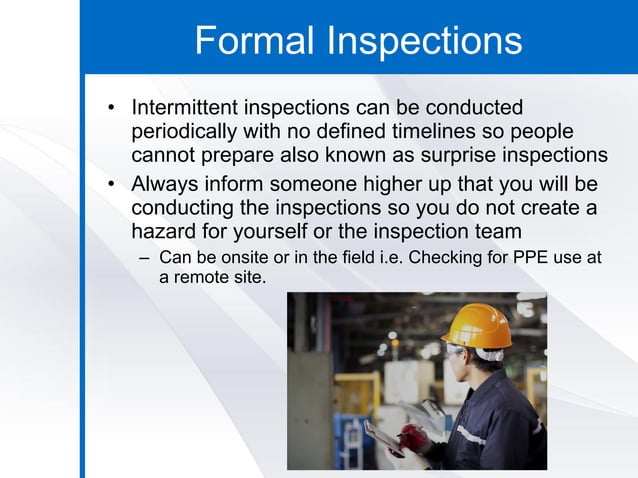 Worksite General Safety Inspections | PPT