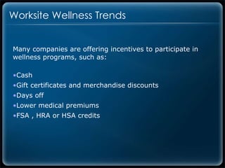 Worksite Wellness: Small Steps to Healthier Employees | PPT