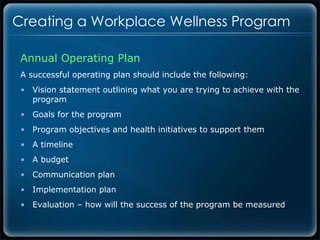 Worksite Wellness: Small Steps to Healthier Employees | PPT | Human ...