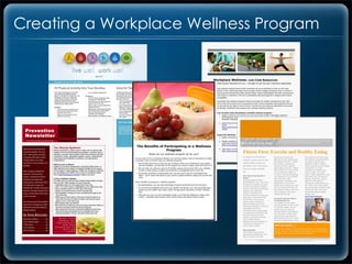 Worksite Wellness: Small Steps to Healthier Employees | PPT