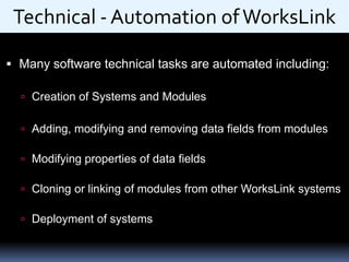 Introduction to WorksLink | PPTX | Construction Industry | Industries