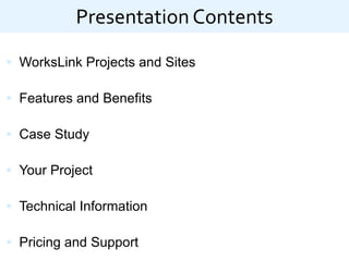 Introduction to WorksLink | PPTX | Construction Industry | Industries
