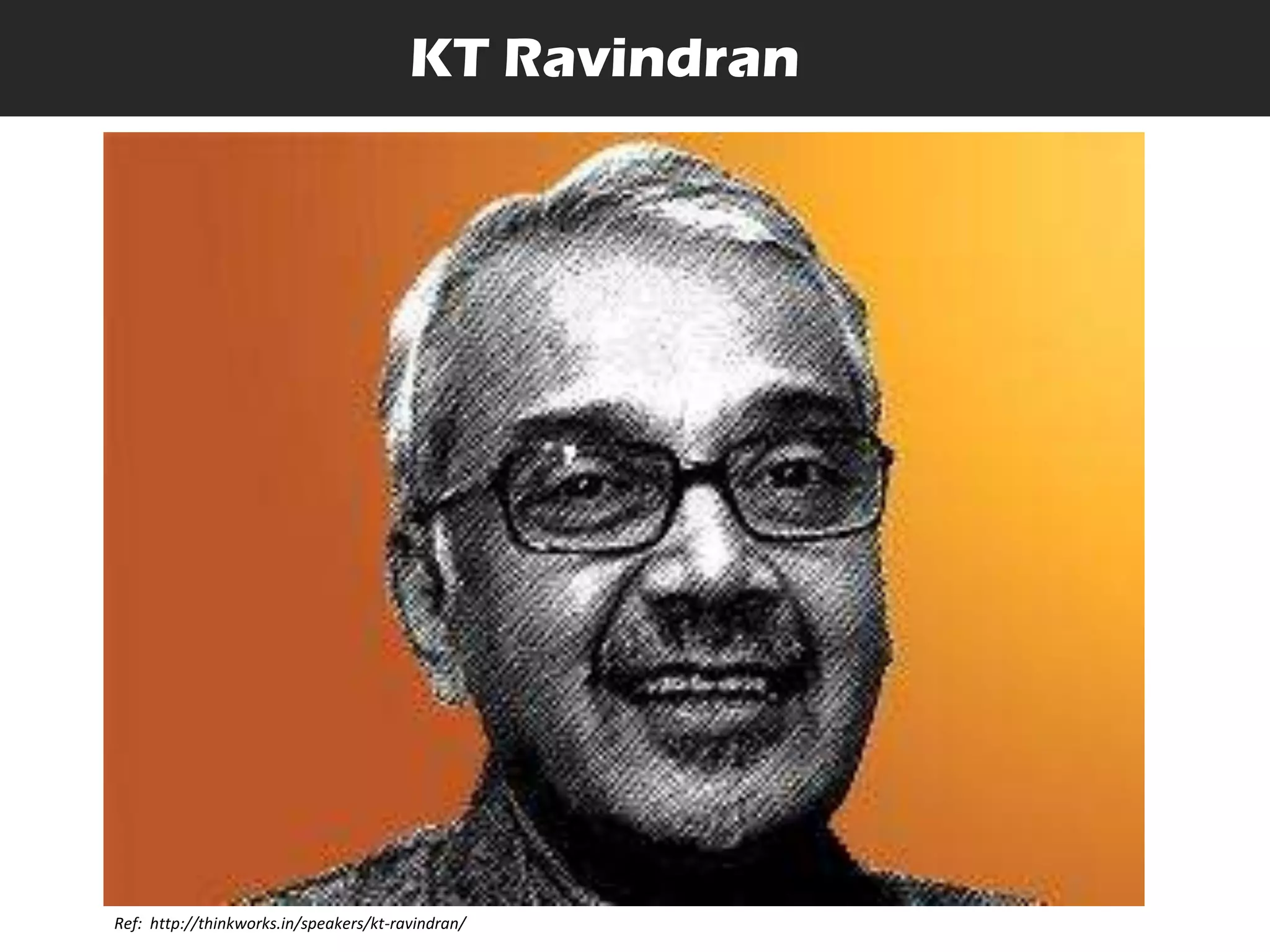 Works of kt ravindran nalin bhatia 3-b roll no. 21 | PPTX