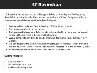 Works of kt ravindran nalin bhatia 3-b roll no. 21 | PPTX