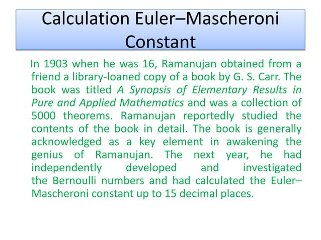 Works of ramanujan | PPTX | Physics | Science
