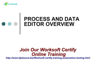 Worksoft certify online training basic demo tutorial | PPTX