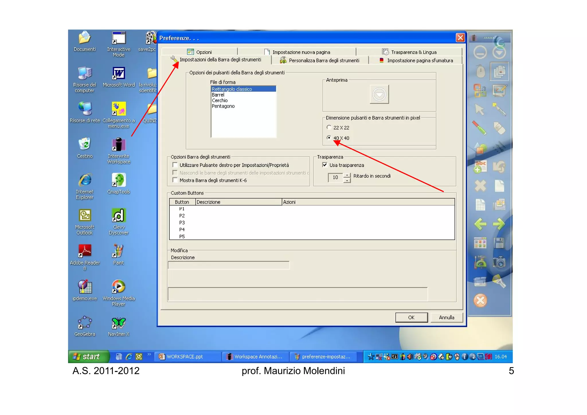 Workspace lezione 20 aprile 2012 | PDF | Computing | Technology & Computing