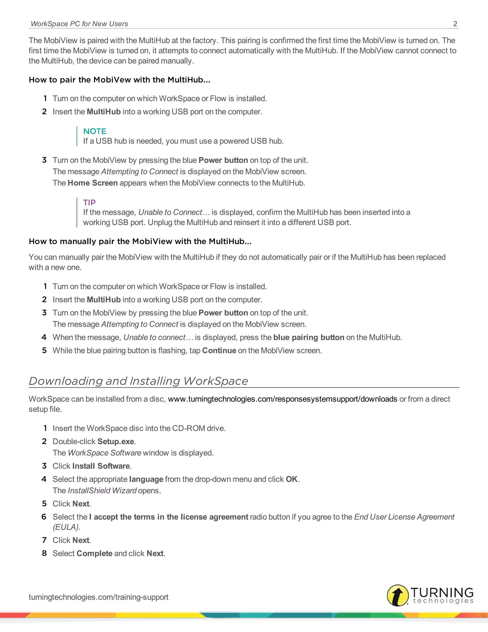 Work space PC for New Users | PDF
