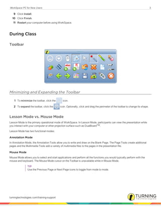 Work space PC for New Users | PDF