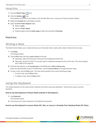 Work space PC for New Users | PDF