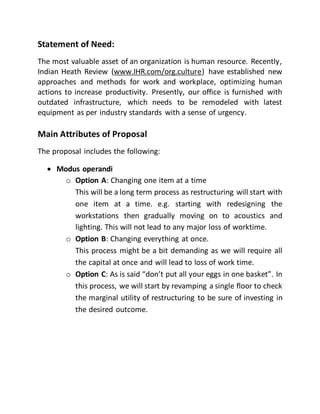 Workspace restructuring proposal | DOCX