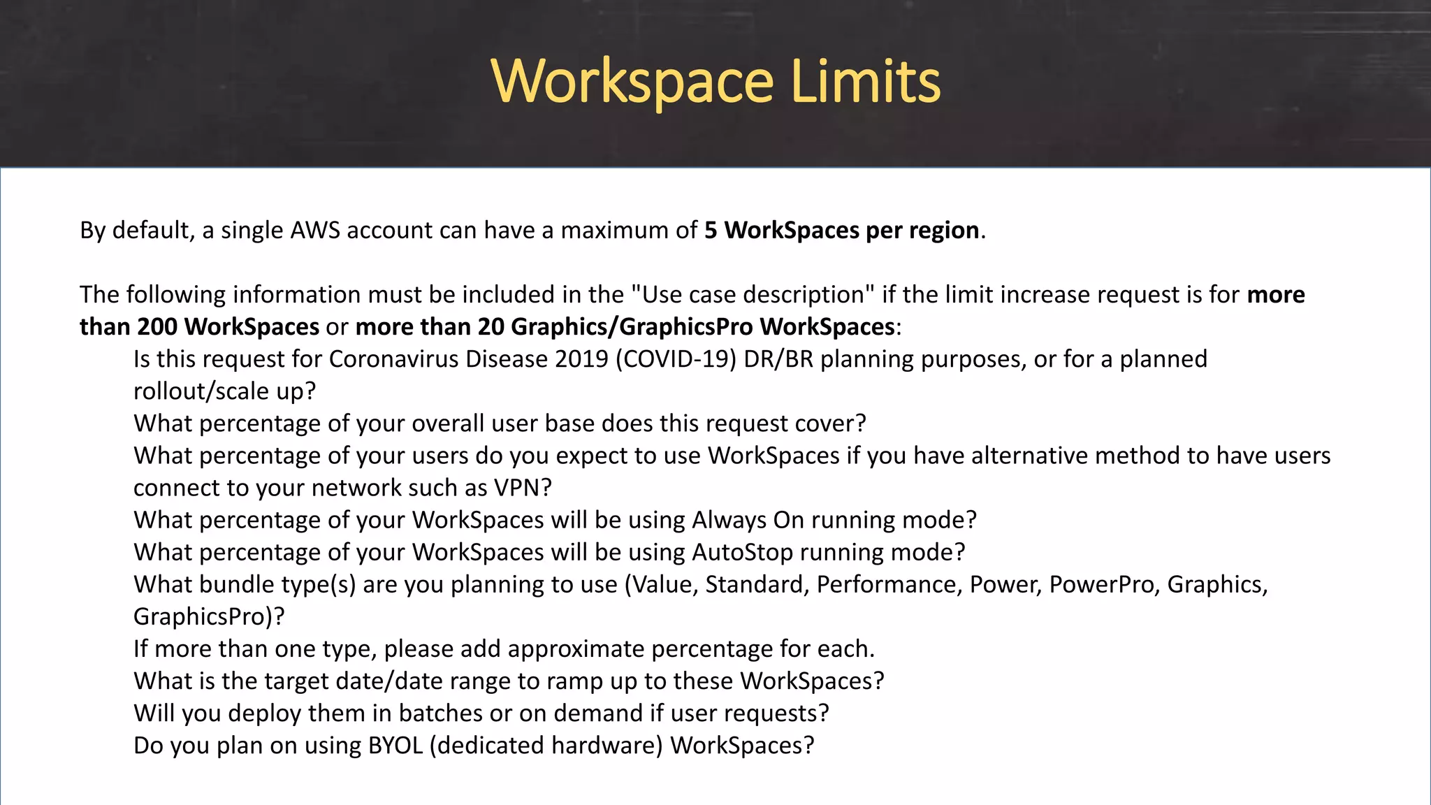 Workspaces overview | PPTX