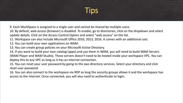 Workspaces overview | PPT