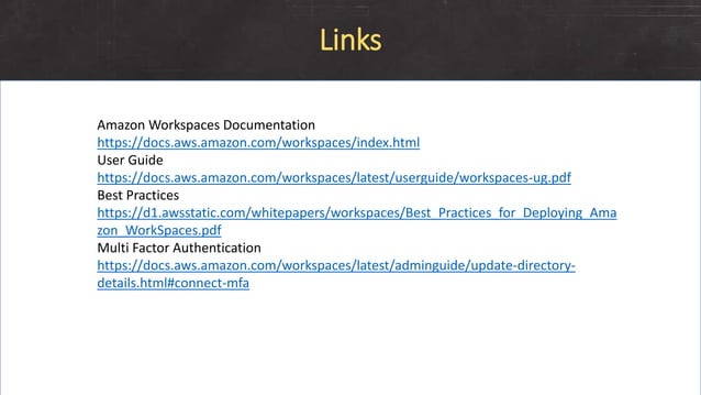 Workspaces overview | PPT