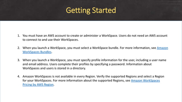 AWS Workspaces Overview v2 | PPT