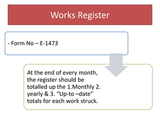 Works register in Indian Railways | PPTX