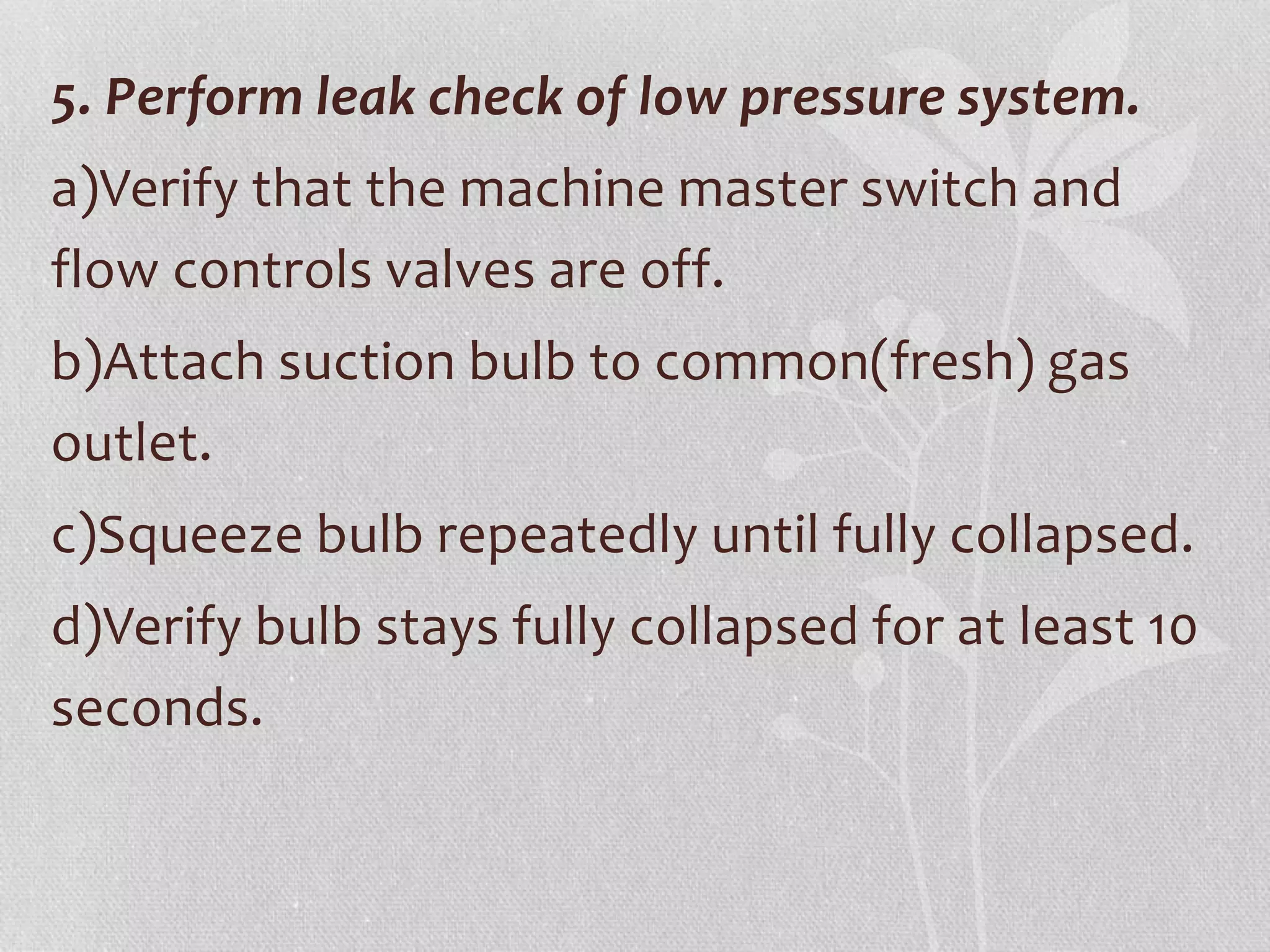 Anaesthesia Workstation checklist and safety features | PPTX