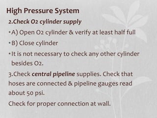 Anaesthesia Workstation checklist and safety features | PPTX