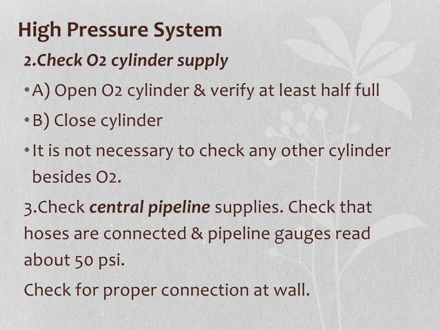 Anaesthesia Workstation checklist and safety features | PPTX