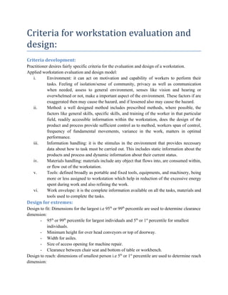 Workstation evaluation and_design | PDF