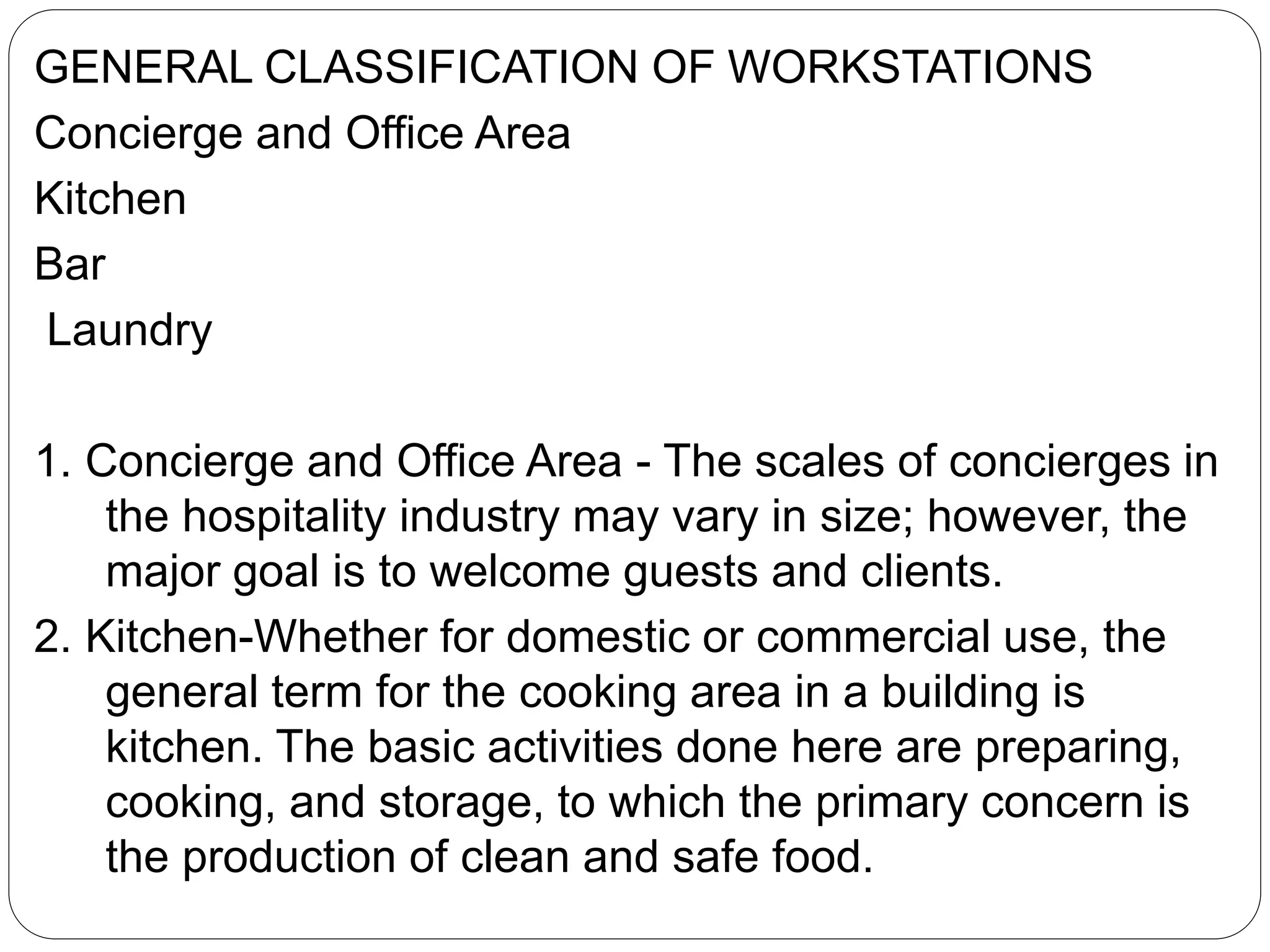 chapter 1 Workstations facilities design and the hospitality industry ...