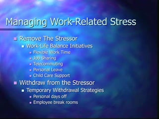 work stress management.ppt | Mental Health | Diseases and Conditions