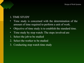 Work study | PPT | Business | Business and Finance