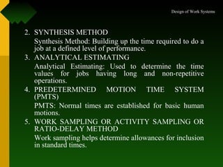 Work study | PPT | Business | Business and Finance