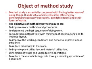 Work study and method study | PPT