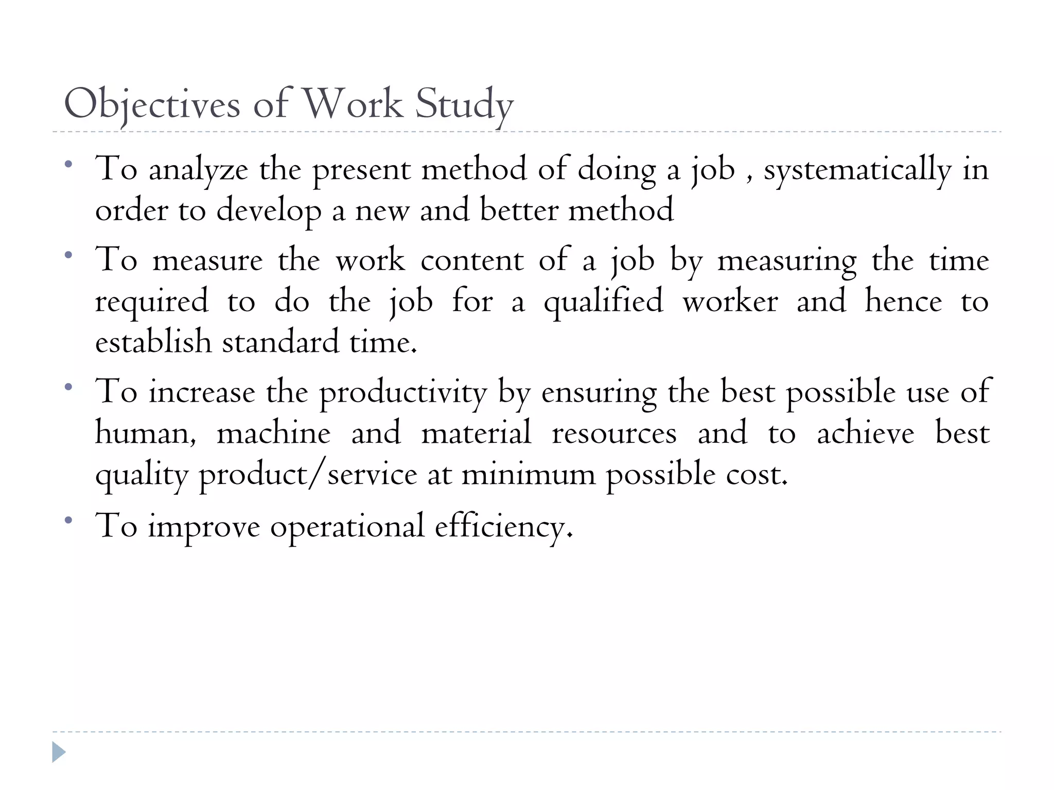 Work study | PPT
