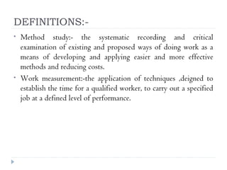 Work study | PPT