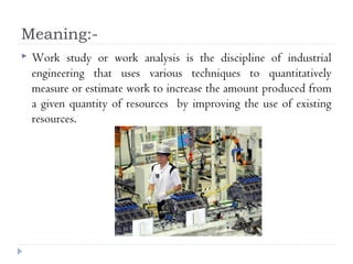 Work study | PPT | Free Download
