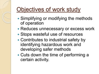 Work study ......operational management presentation | PPTX