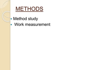 Work study ......operational management presentation | PPTX
