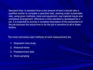 Work study Training Manual | PPT