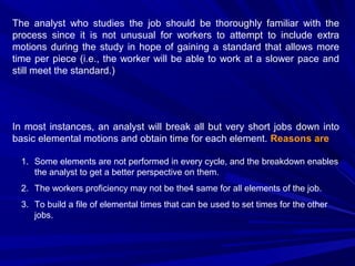Work study Training Manual | PPT