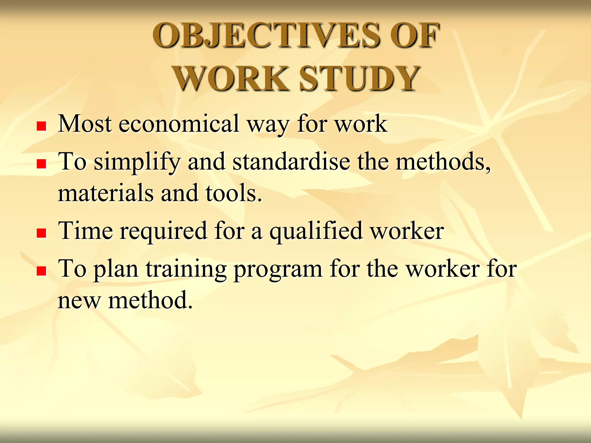 Work study | PPT