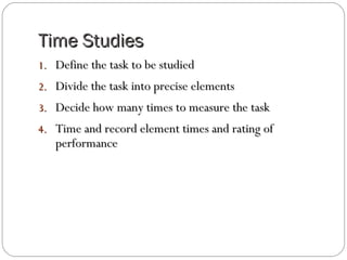 Work study method-and_time_study-final | PPT