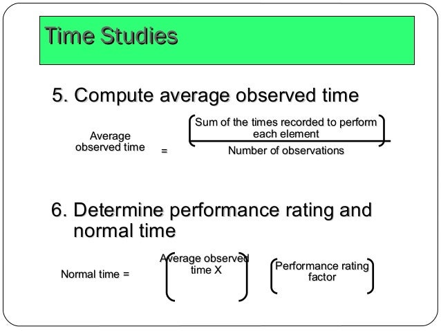 Work study method and time study-final - copy